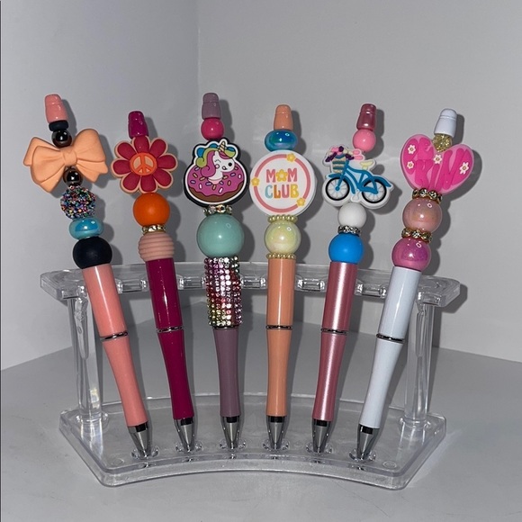 Office | Beaded Pen Set Six Pens | Poshmark